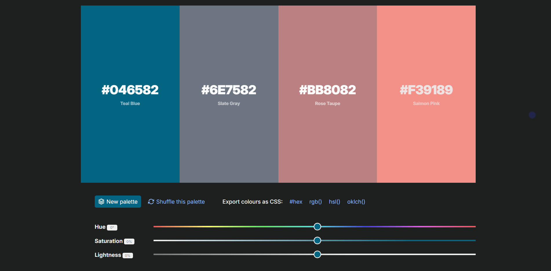 Color Palette Generator - Vault 80